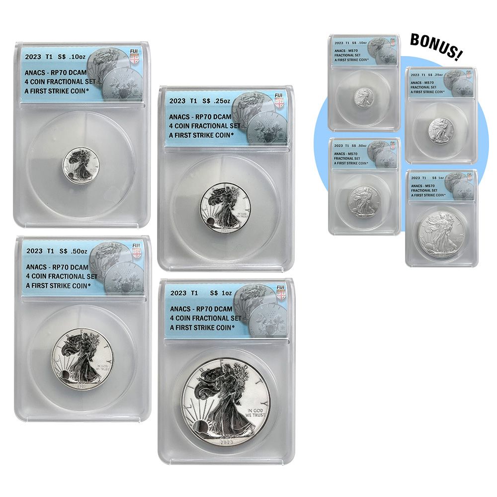 Silver Fractional Reverse Proof Set w/ Bonus Mint State Set | US Coins ...