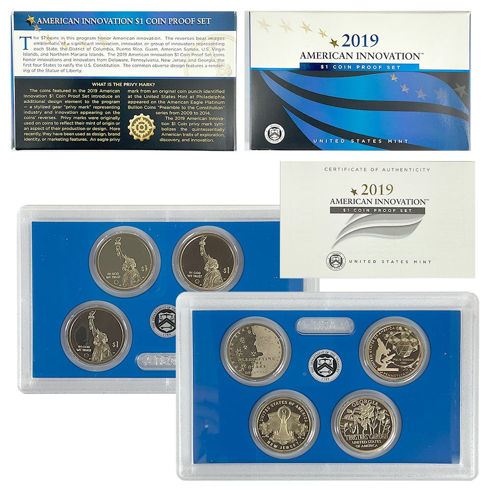 2018 – 2022 Proof Innovation Dollars | US Coins | Csnmint.com