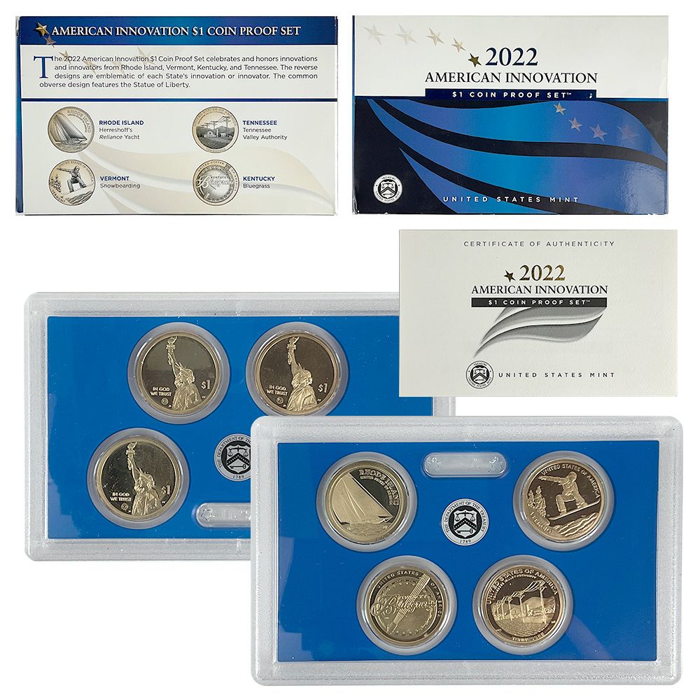 2018 – 2022 Proof Innovation Dollars | US Coins | Csnmint.com