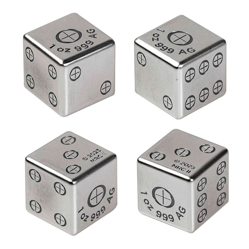 Ozark Dice Set - 2x 1oz Silver Pieces | US Coins | Csnmint.com
