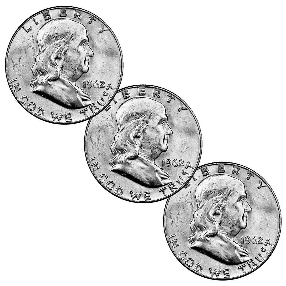 1962 D Franklin x3 | US Coins | Csnmint.com