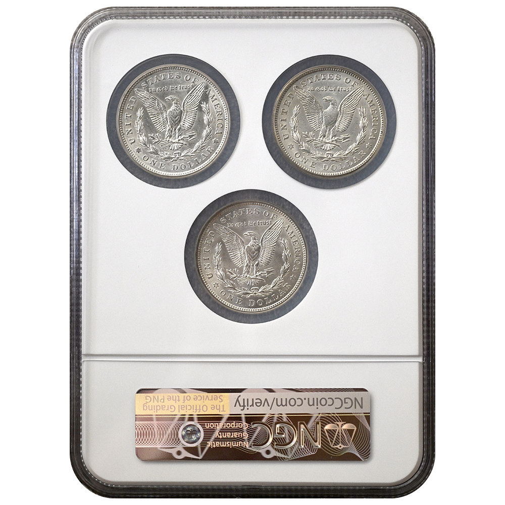 1921 PDS Morgan Silver Dollar 3-Coin Set | US Coins | Csnmint.com