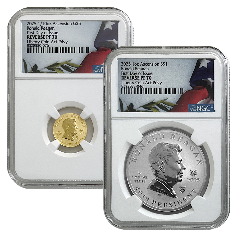 2025 Ronald Reagan Gold & Silver Coin Set | US Coins | Csnmint.com