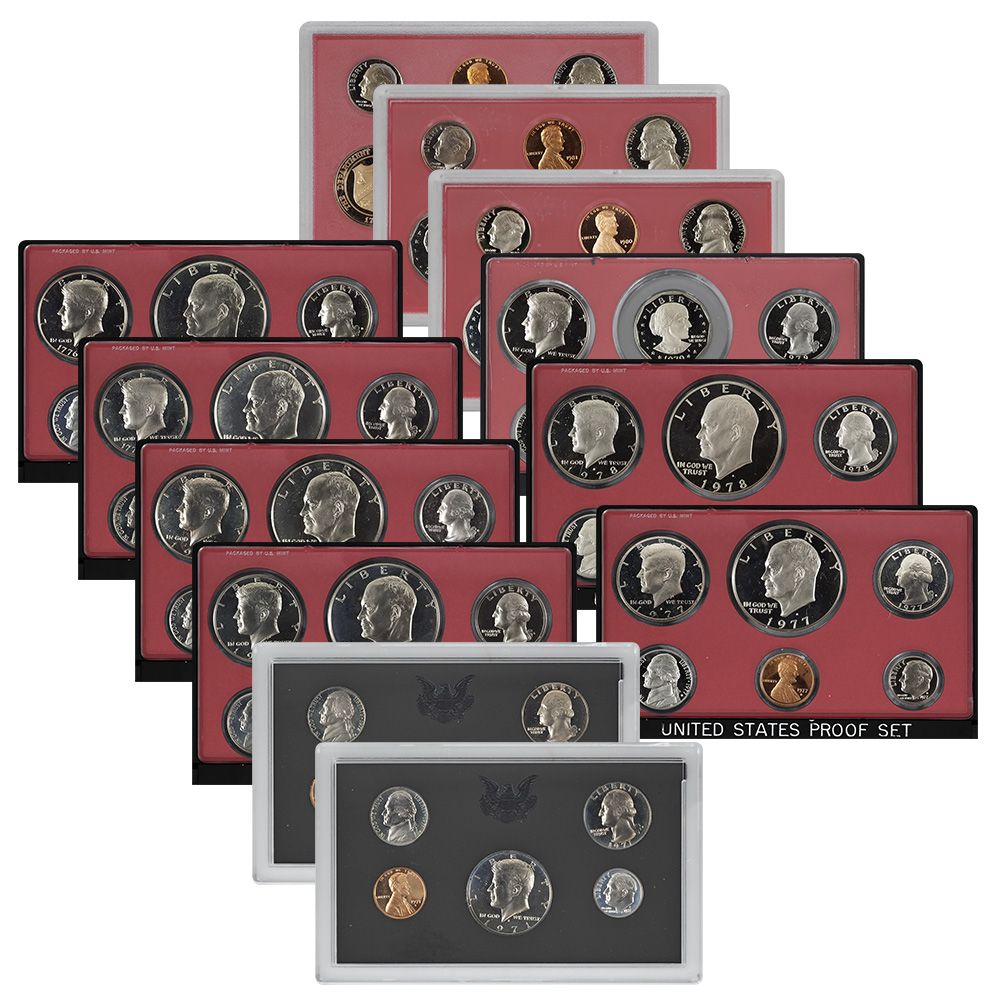 50 Years of Proof Sets with BONUS - Split-Pay | US Coins | Csnmint.com