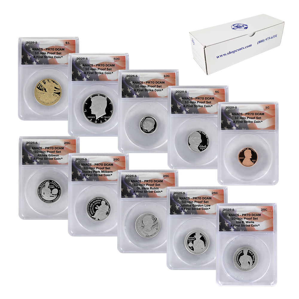 2025-S 10-Coin Proof Set - PR70 1st Strike | US Coins | Csnmint.com