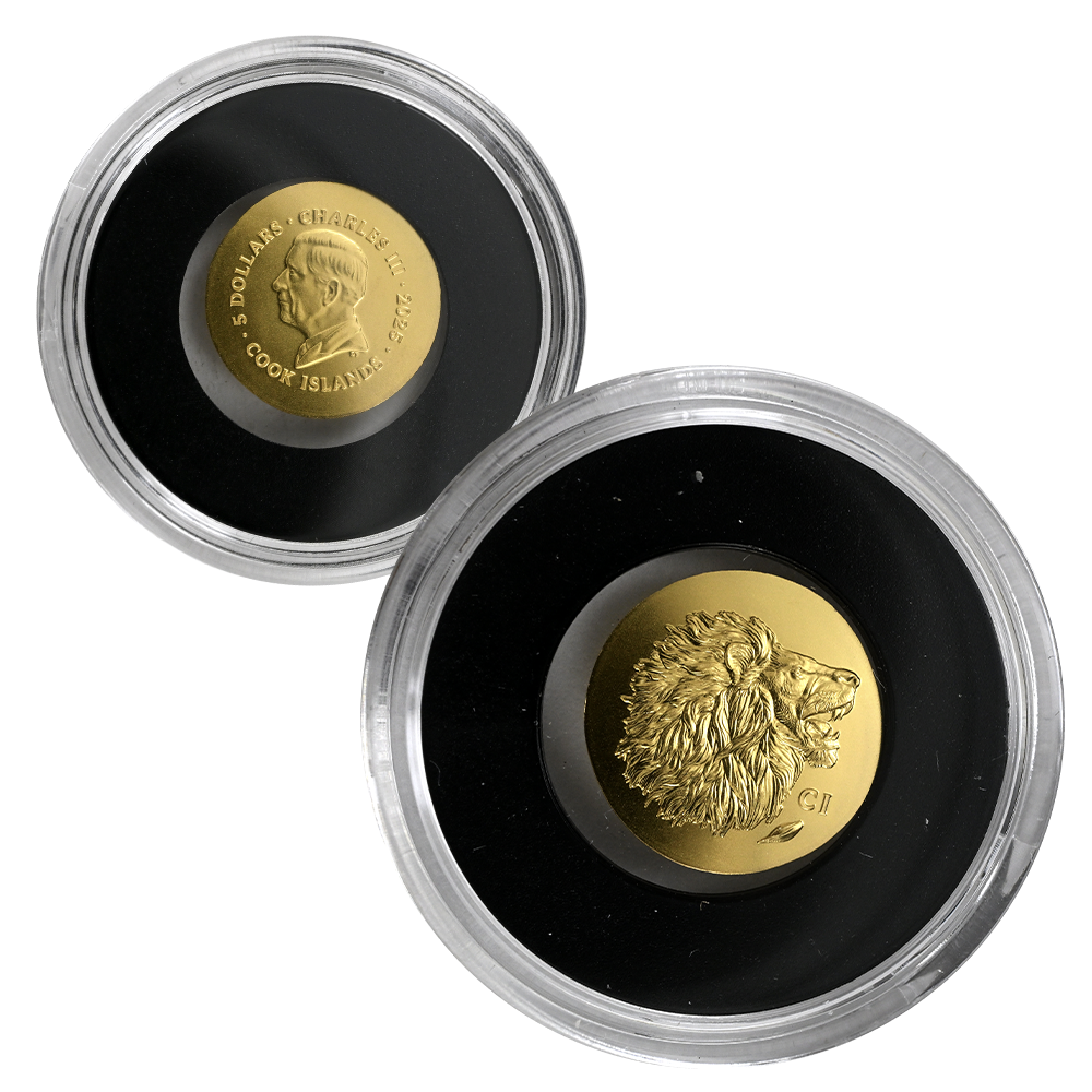 2025 .5G Gold Lion Silk Finish | US Coins | Csnmint.com