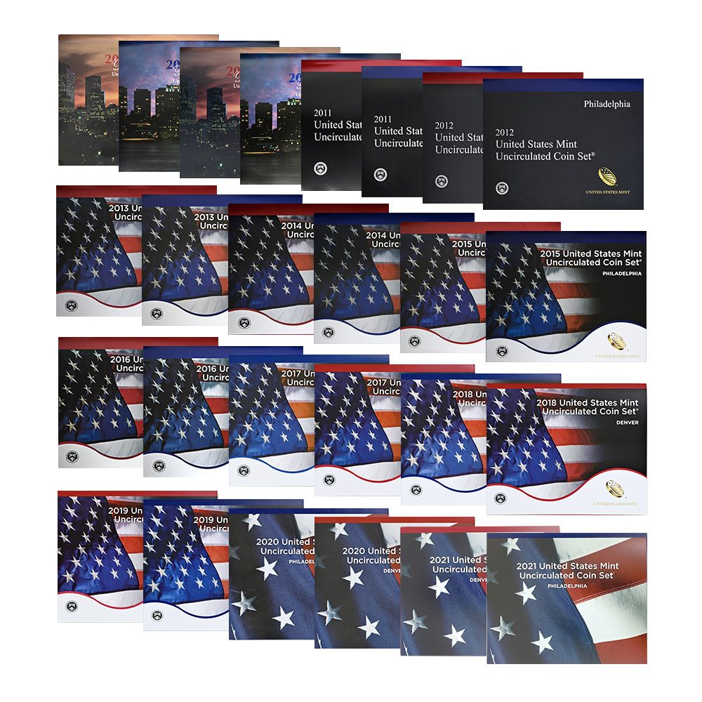 2009 – 2021 P&D U.S. Mint Sets | US Coins | Csnmint.com