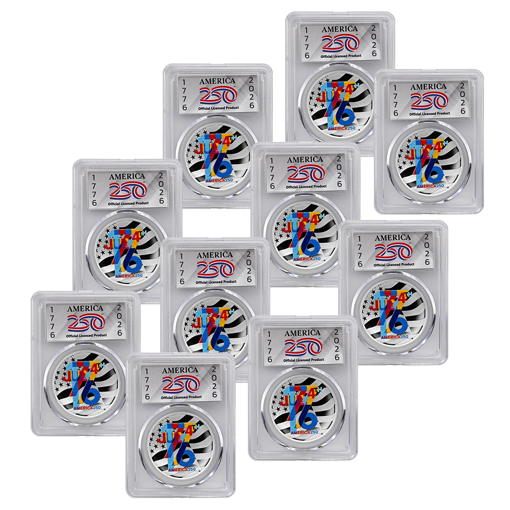 1776-2026 250th Anniversary Silver Commemorative - 10 Pack | US Coins ...