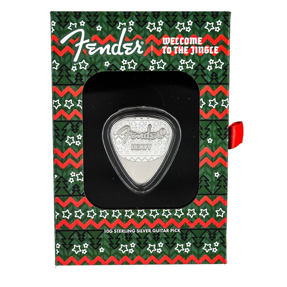 Fender Christmas Silver Guitar Pick | US Coins | Csnmint.com