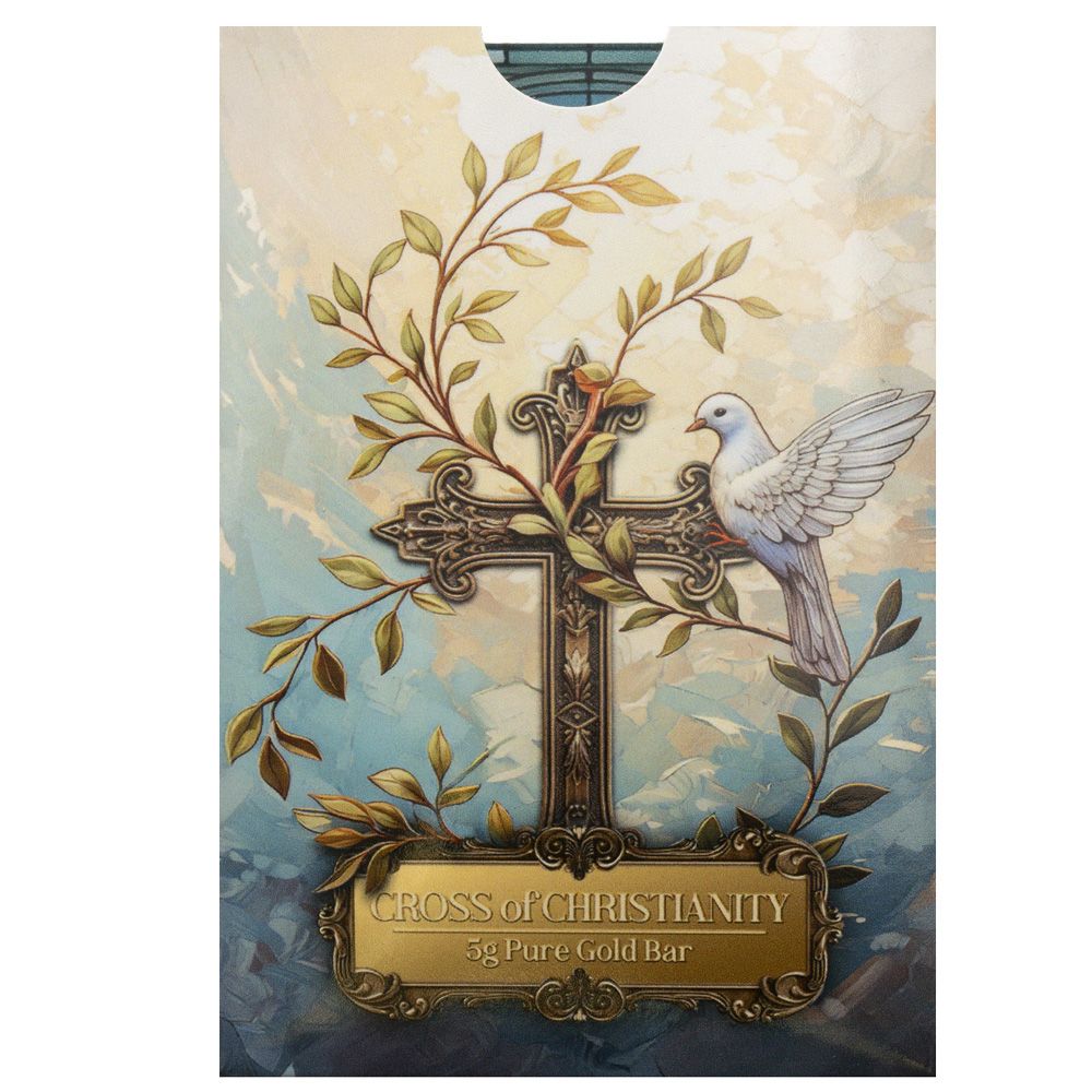 Cross of Christianity Pure Gold Bar | US Coins | Csnmint.com