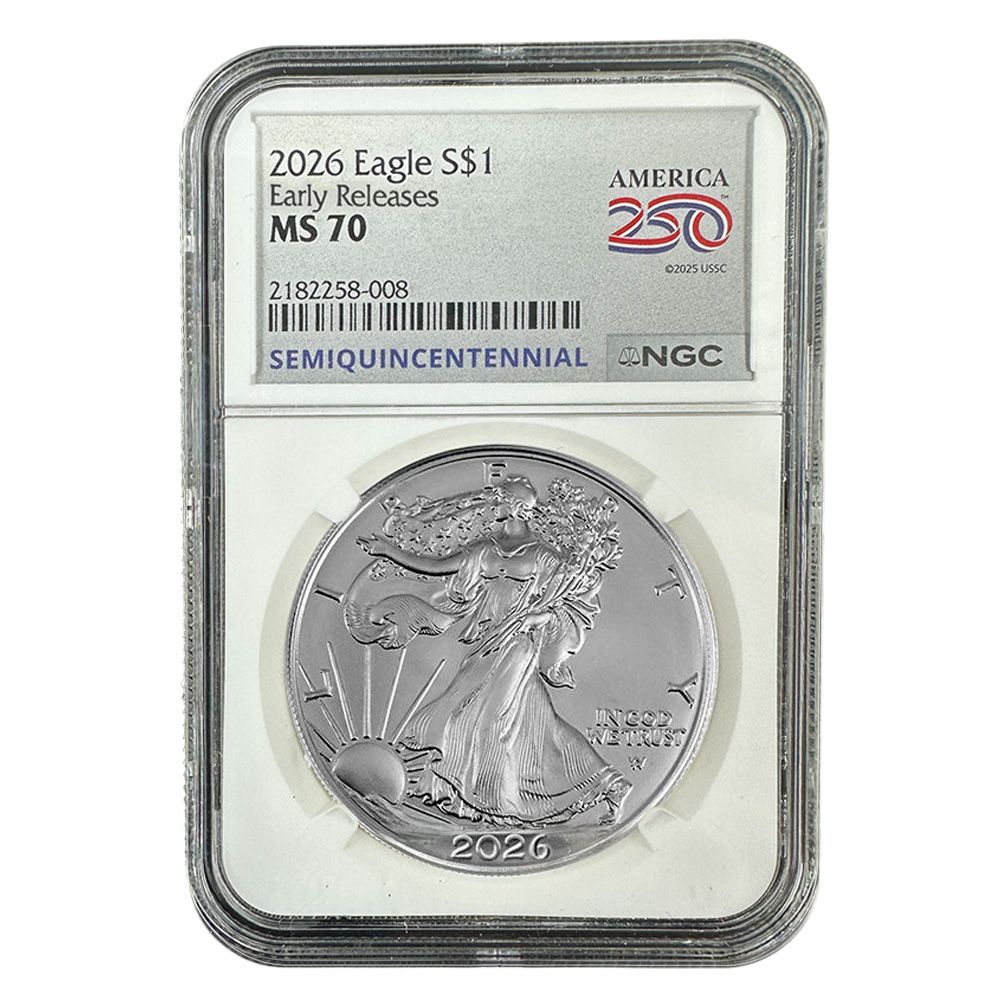 2026 Silver American Eagle – NGC MS70 | US Coins | Csnmint.com
