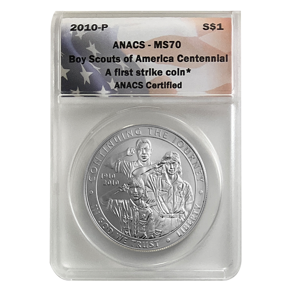 2010 Boy Scouts Silver Dollar MS70 | US Coins | Csnmint.com