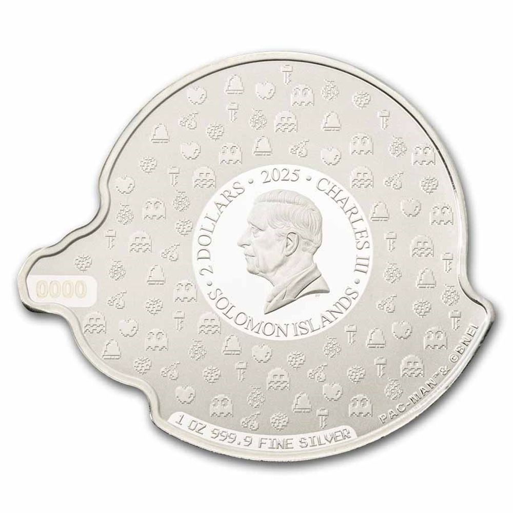 2025 45th Anniversary Pac Man Silver Coin | US Coins | Csnmint.com
