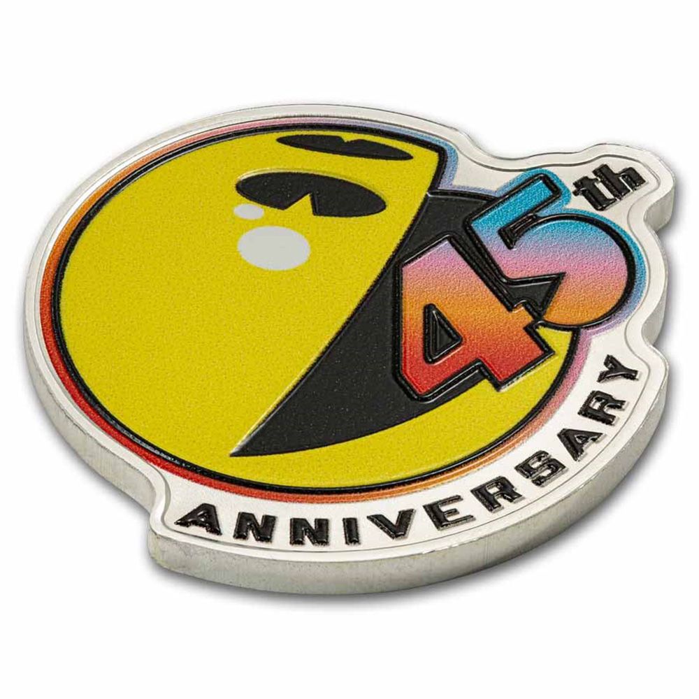 2025 45th Anniversary Pac Man Silver Coin | US Coins | Csnmint.com