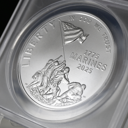 2025 Marine Corps Commemorative 1oz Silver Coin – MS70 | US Coins ...