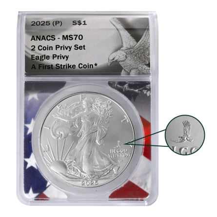 American Silver Eagle Privy 2-Coin Set | US Coins | Csnmint.com