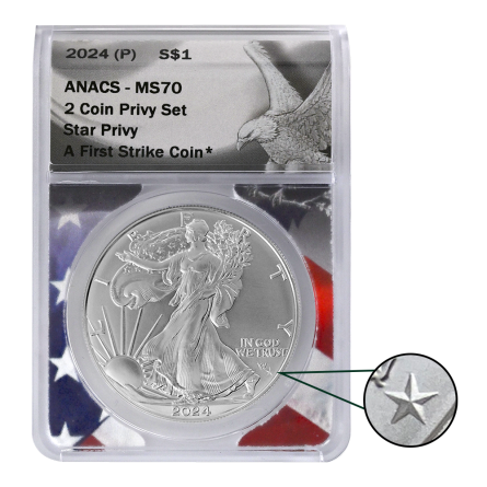American Silver Eagle Privy 2-Coin Set | US Coins | Csnmint.com