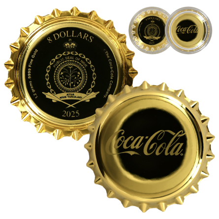 2025 Gold Coca Cola Bottle Cap | US Coins | Csnmint.com