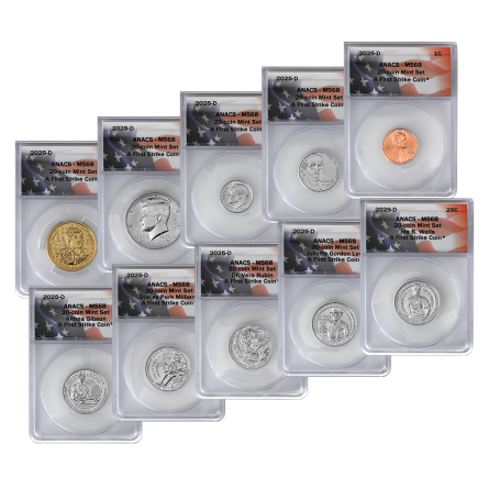 2025 P&D 20-Coin Mint Set – MS68 | US Coins | Csnmint.com