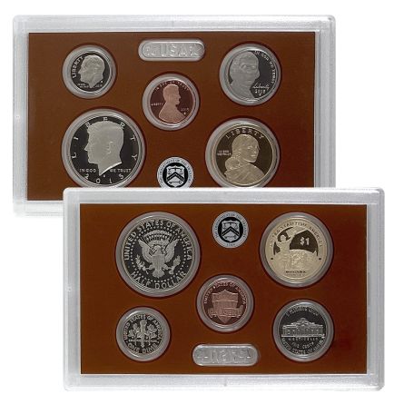 2015-S Clad Proof Set with BONUS P&D Presidential Dollars | US Coins ...