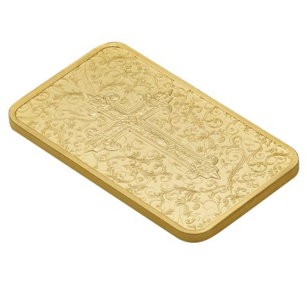 Cross of Christianity Pure Gold Bar | US Coins | Csnmint.com