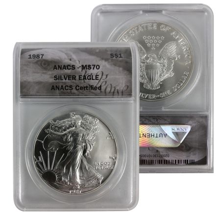 1986 – 1989 MS70 Silver Eagles | US Coins | Csnmint.com