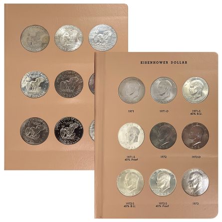 1971 – 1978 Eisenhower Dollar Album | US Coins | Csnmint.com