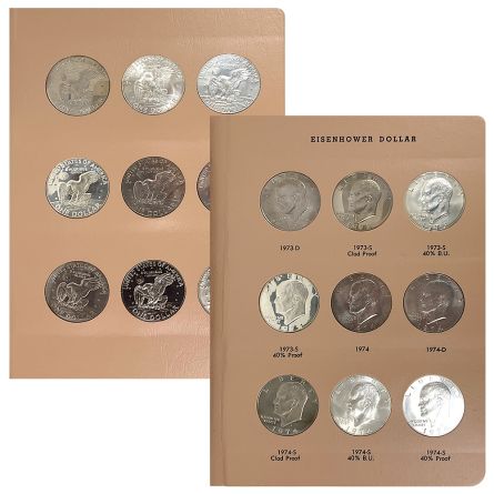 1971 – 1978 Eisenhower Dollar Album | US Coins | Csnmint.com