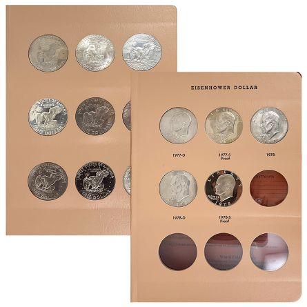 1971 – 1978 Eisenhower Dollar Album | US Coins | Csnmint.com