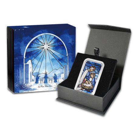 2025 Nativity Scene 1oz Silver Bar | US Coins | Csnmint.com