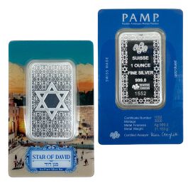 1oz Pure Silver Bar - Star of David | US Coins | Csnmint.com